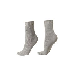 CALZEDONIA Socken Damen Gr&ouml;&szlig;e 36/41 grau