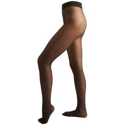 CALZEDONIA Feinstrumpfhose 'POLKA' Damen Gr&ouml;&szlig;e XS/S schwarz