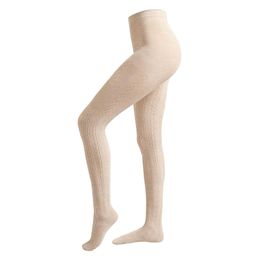 CALZEDONIA Tights female Beige size XS/S