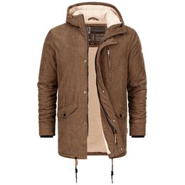 INDICODE Jeans Winter Jacket 'Ledley' male Brown size M