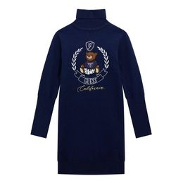 Guess Kleid M&auml;dchen Gr&ouml;&szlig;e 134 dunkelblau / braun / schwarz / wei&szlig;
