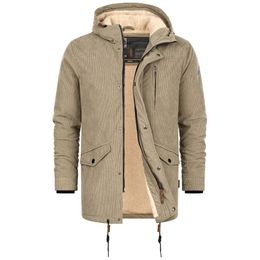 INDICODE Jeans Winter Jacket 'Ledley' male Beige size S