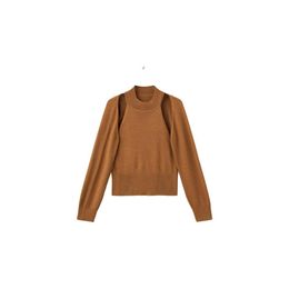 Mango Pullover 'Double' Damen Größe L cognac