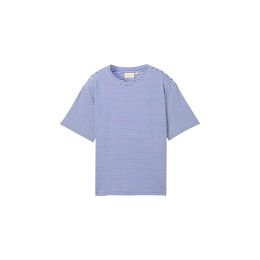 Tom Tailor Denim T-Shirt Damen Größe XL blau / weiß