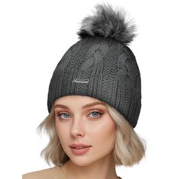 Neverless Beanie 'Katy' female Grey size Onesize