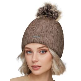 Neverless Beanie 'Katy' female Beige size Onesize