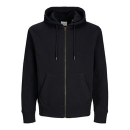 Jack & Jones Jack & Jones Zip-Up Hoodie 'Charge' male Black size 3XL