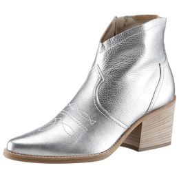 Paul Green Stiefelette Damen Größe 40.5 silber Winterschuhe