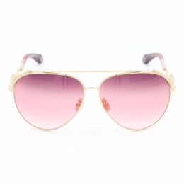 Roberto Cavalli Goldfarben-pinkfarbene Pilotenbrille