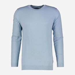 Hellblauer Pullover mit Rundhalsausschnitt