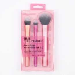 Real Techniques 3-teiliges mehrfarbiges Set aus Make-up-Pinseln