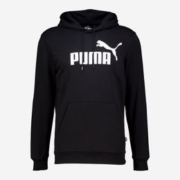 Puma Schwarzer Kapuzenpullover mit gesticktem Logo