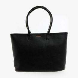 Schwarze Tote Bag mit Logo