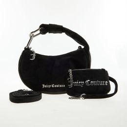 Juicy Couture Schwarze Handtasche aus Samt