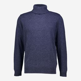 Casamoda Dunkelblauer Rollkragenpullover aus Lammwollmischung