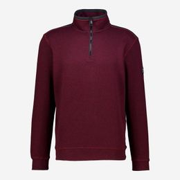 Casamoda Burgunderrotes Sweatshirt mit Stehkragen