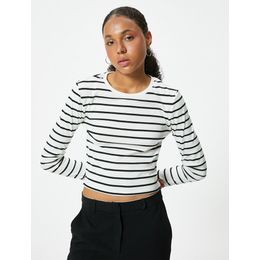 KOTON Shirt Damen Größe S schwarz / weiß
