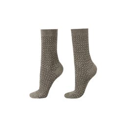 CALZEDONIA Socken Damen Gr&ouml;&szlig;e 36/41 schlammfarben / hellgrau / dunkelgrau