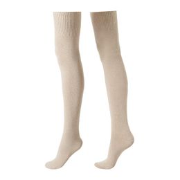 CALZEDONIA Socks female Beige size One Size
