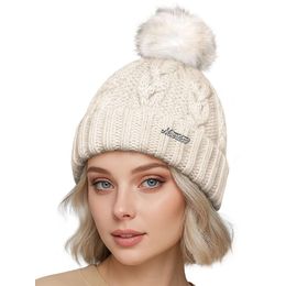 Neverless Beanie 'Jule' female Beige size Onesize