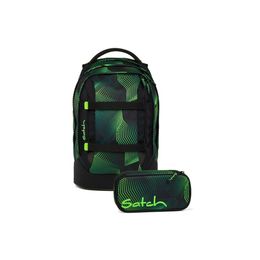 Satch Rucksack Mädchen Größe 11 cm x 8 cm x 2cm grünmeliert