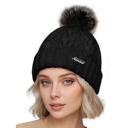 Neverless Beanie 'Jule' female Black size Onesize