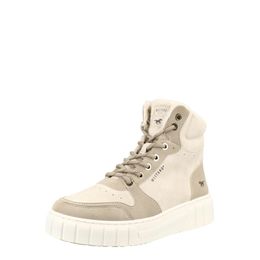 Mustang Schn&uuml;rstiefelette Damen Gr&ouml;&szlig;e 36 creme / dunkelbeige Winterschuhe