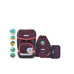 Ergobag Rucksack 'Cubo Set 5tlg' M&auml;dchen Gr&ouml;&szlig;e 11 cm x 8 cm x 2cm koralle