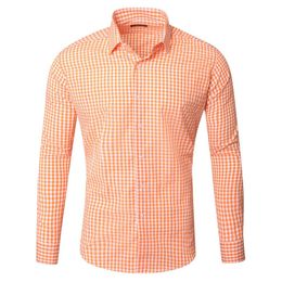 Reslad Button Up Shirt 'RS7007' male Orange size XL