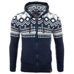 Reslad Strickjacke 'RS3104' Herren Größe M blau
