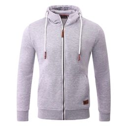 Reslad Zip-Up Hoodie 'RS1006' male Grey size L
