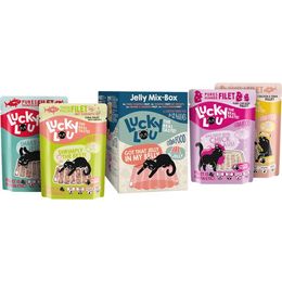 Nassfutter Katze Thunfisch & Huhn Jelly Mix Box, Multipack (12x70 g) Lucky Lou