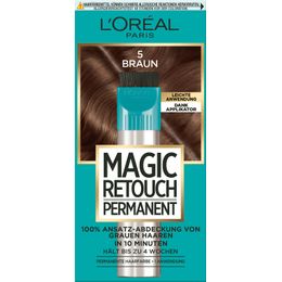 L'OR&Eacute;AL PARiS MAGIC RETOUCH Ansatzset zur Abdeckung von grauem Haar, 5 Braun