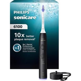 PHILIPS SONICARE Schallzahnbürste Series 6100 schwarz