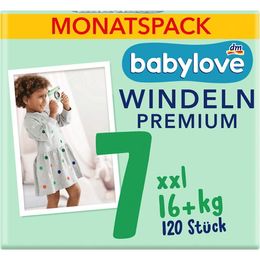 babylove Windeln Premium Gr. 7 XXL (16+ kg), Monatspack