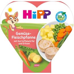 HiPP Kinderteller Gemüse-Fleischpfanne mit Kartoffelwürfeln & Erbsen, ab 1 Jahr
