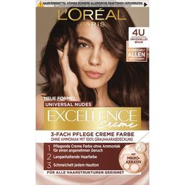 L'ORÉAL PARiS EXCELLENCE Creme Haarfarbe Nude 4U Universal Mittelbraun