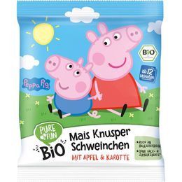 Kindersnack Peppa Pig Mais Knusper Schweinchen mit Apfel & Karotte ab 12 Monaten PURE & FUN