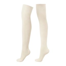 CALZEDONIA Kniestr&uuml;mpfe Damen Gr&ouml;&szlig;e 36/41 wei&szlig;