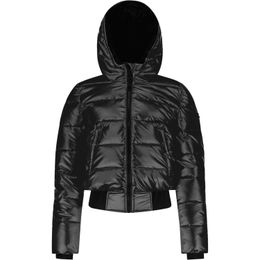 Superrebel Funk Winterjacke Mädchen - schwarz - Gr. 128 - Polyester