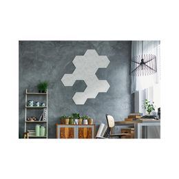 Home Deluxe Akustikplatten Hexagon selbstklebend SILENT Hellgrau, versch. Ausf&uuml;hrungen - 20er Set