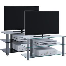 Vcm TV M&ouml;bel Lowboard Kabelf&uuml;hrung Ma&szlig;e H. 45 x B. 95 x T. 40 cm Fernseh M&ouml;bel - Netasa