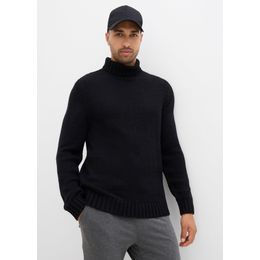 bonprix Rollkragenpullover, schwarz