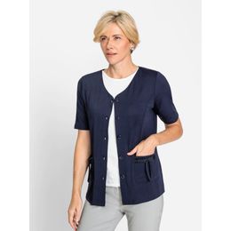 WITT Damen Shirtjacke in Jersey-Qualit&auml;t, marine, Gr&ouml;&szlig;e 38