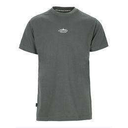 SPITZBUB Shirt 'Flight Grau' Herren Größe XXL blau / grau / weiß