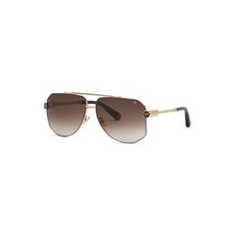 Philipp Plein Sonnenbrille Herren Gr&ouml;&szlig;e One Size braun / gold