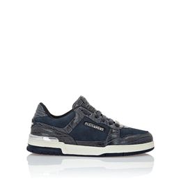 Plein Sport Sneaker Herren Gr&ouml;&szlig;e 44 navy / hellblau / grau