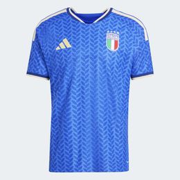 adidas Performance Trikot 'Italien 26 Authentic' Herren Größe XS beige / blau / azur / weiß