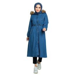 Modamihram Between-Seasons Coat female Blue size 48