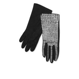 Philipp Plein Fingerhandschuhe Damen Gr&ouml;&szlig;e M/L schwarz